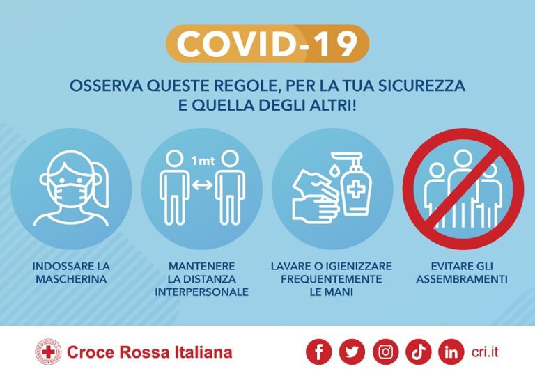 Emergenza Covid-19 – Prevenzione – Croce Rossa Italiana